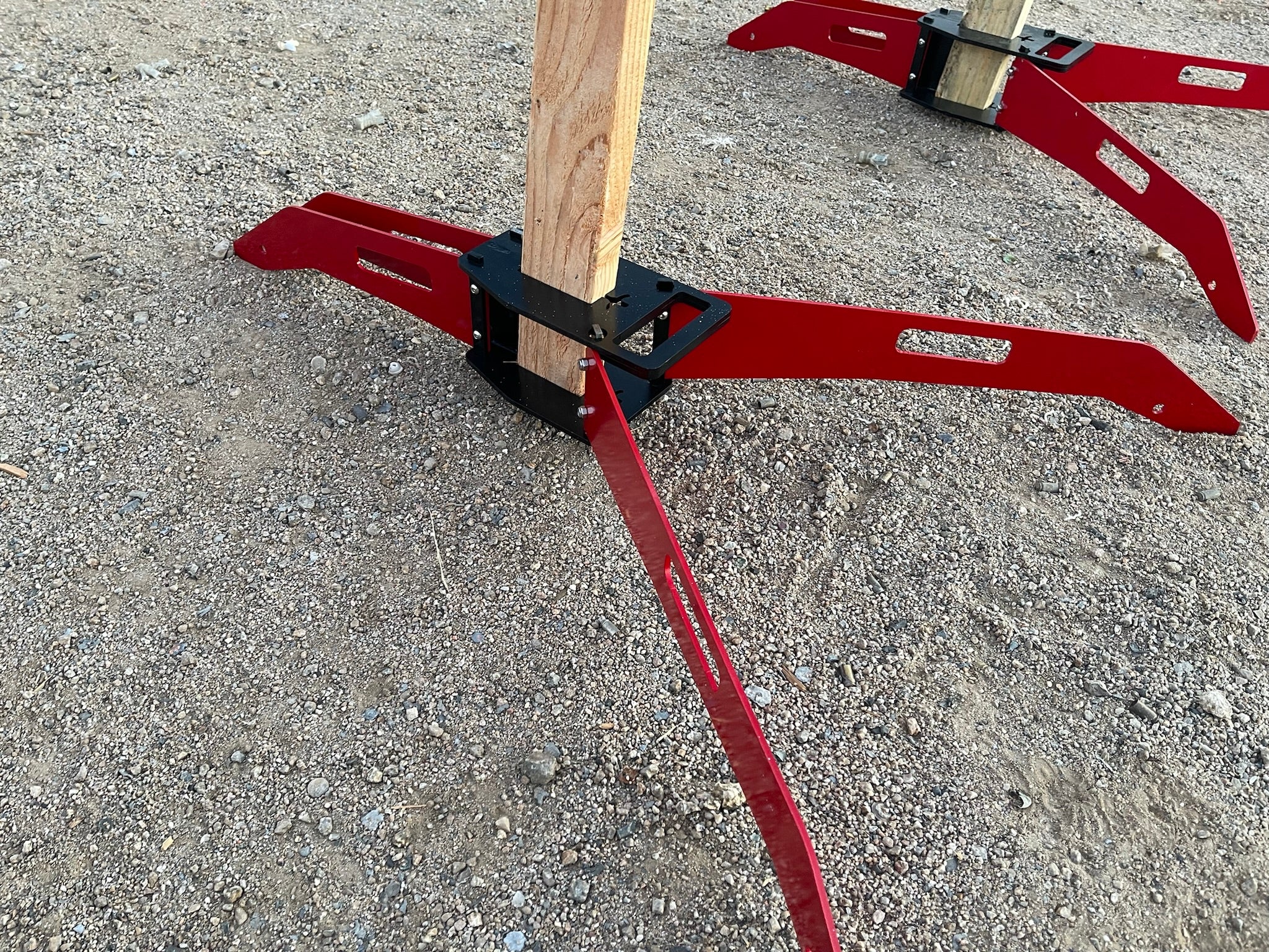 Direct Hit Target Light Weight Folding Target Stand - 4 Leg For 2x4 Po ...