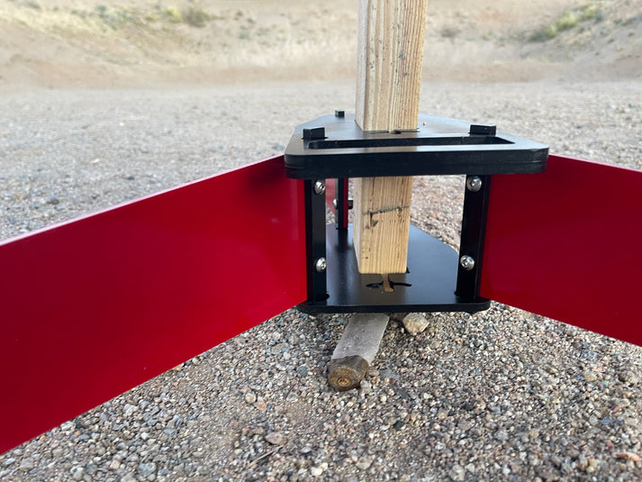 Direct Hit Target Light Weight Folding Target Stand - 4 Leg For 2x4 Po ...