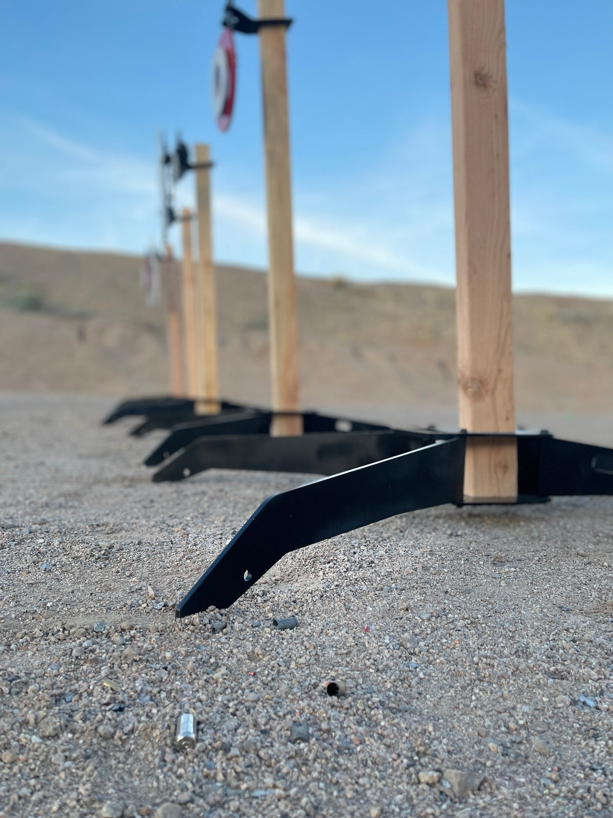 Direct Hit Target Folding Target Stand - 4 Leg For 2x4 Post - With Ste ...